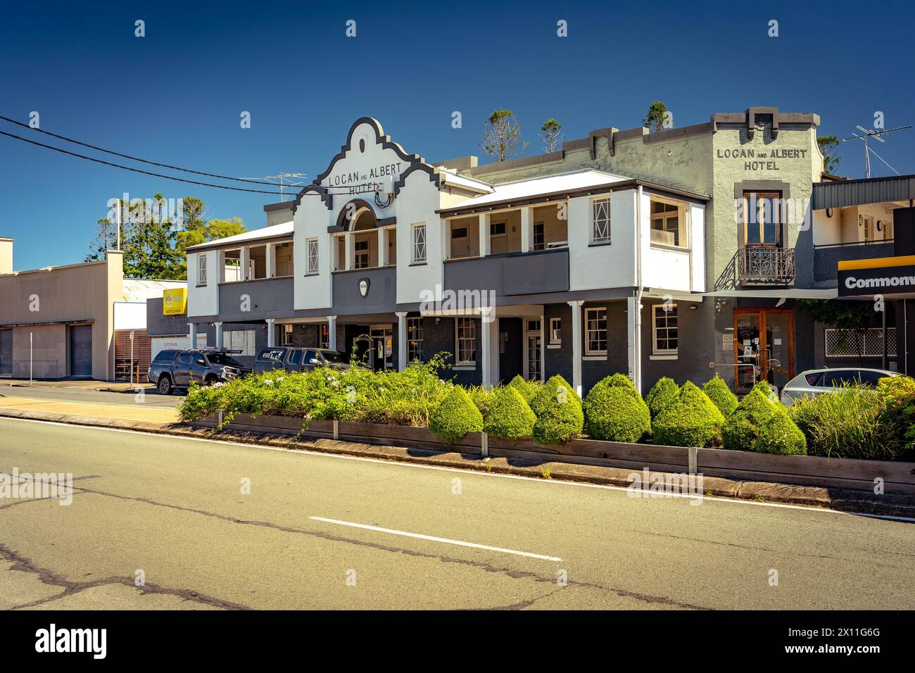 Beaudesert, QLD, Australia - Historical Logan and Albert hotel building ...