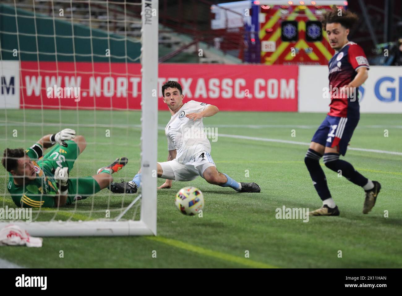 Arlington, Texas, USA. 14th Apr, 2024. Tacoma Defiance midfielder PAUL ...