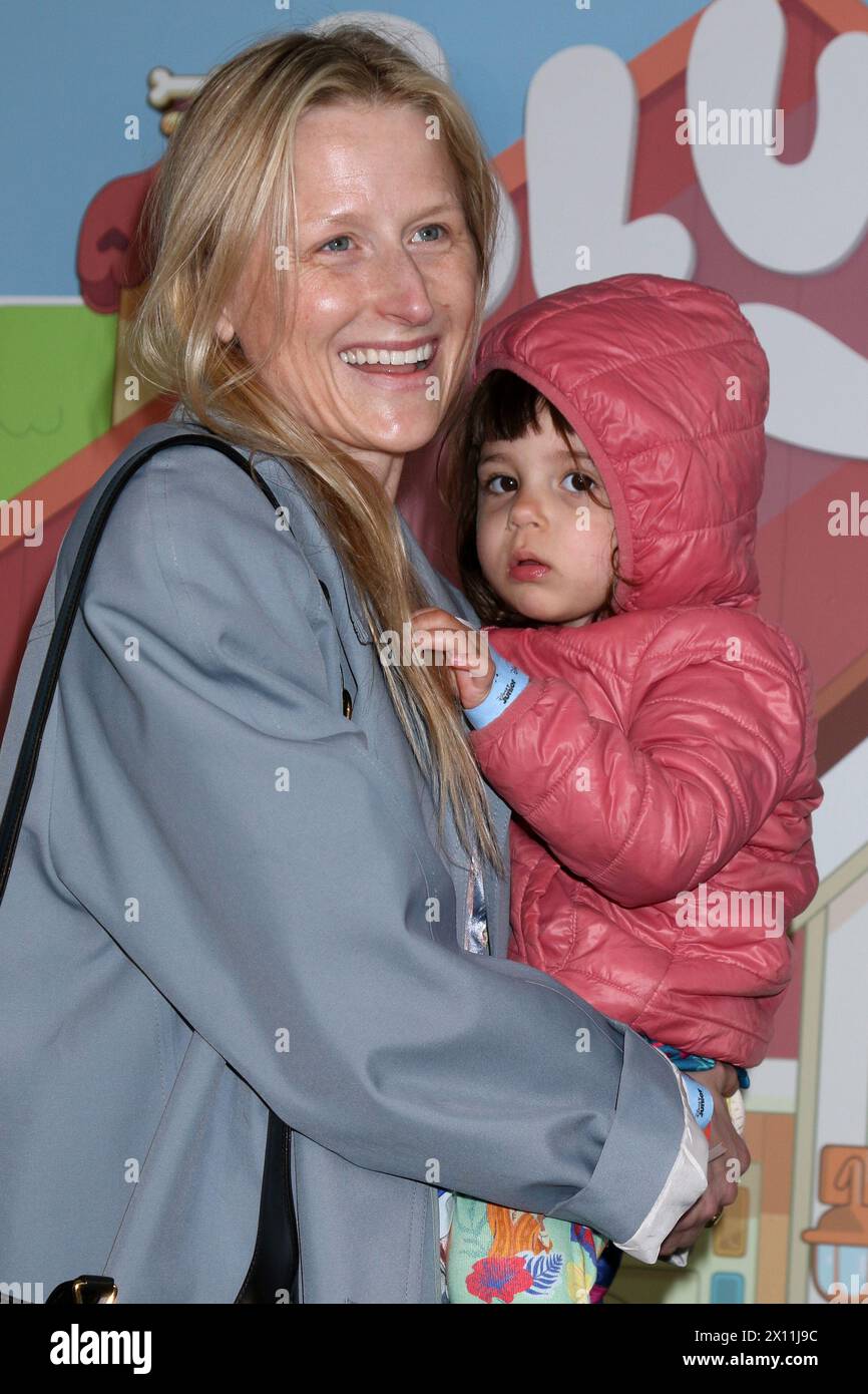 LOS ANGELES - APR 13: Mamie Gummer, daughter at the Bluey "The Sign ...