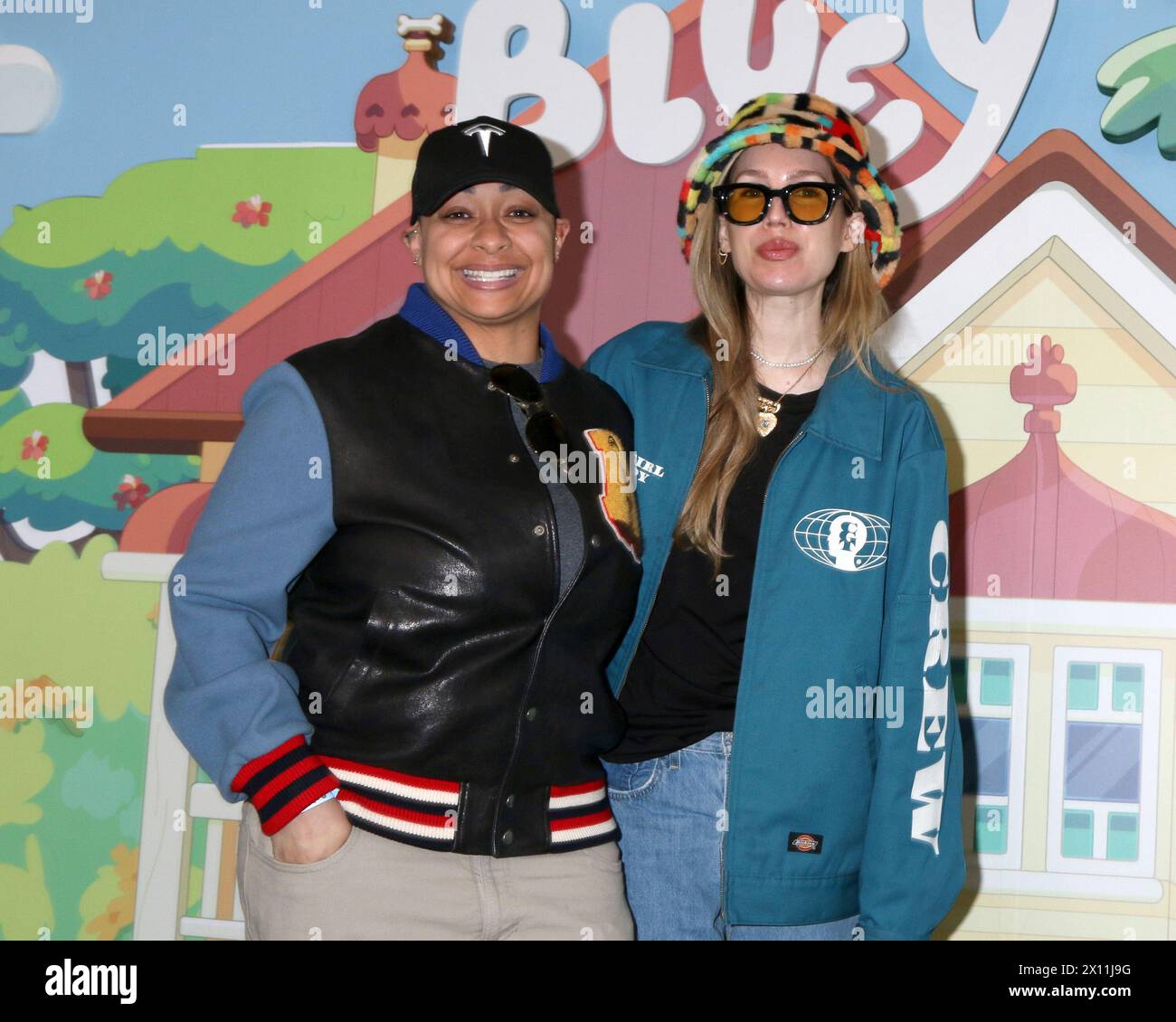 LOS ANGELES - APR 13: Raven-Symone, Miranda Maday at the Bluey "The ...