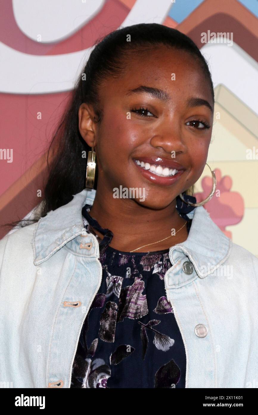 LOS ANGELES - APR 13: Leah Sava Jeffries at the Bluey "The Sign" Movie ...