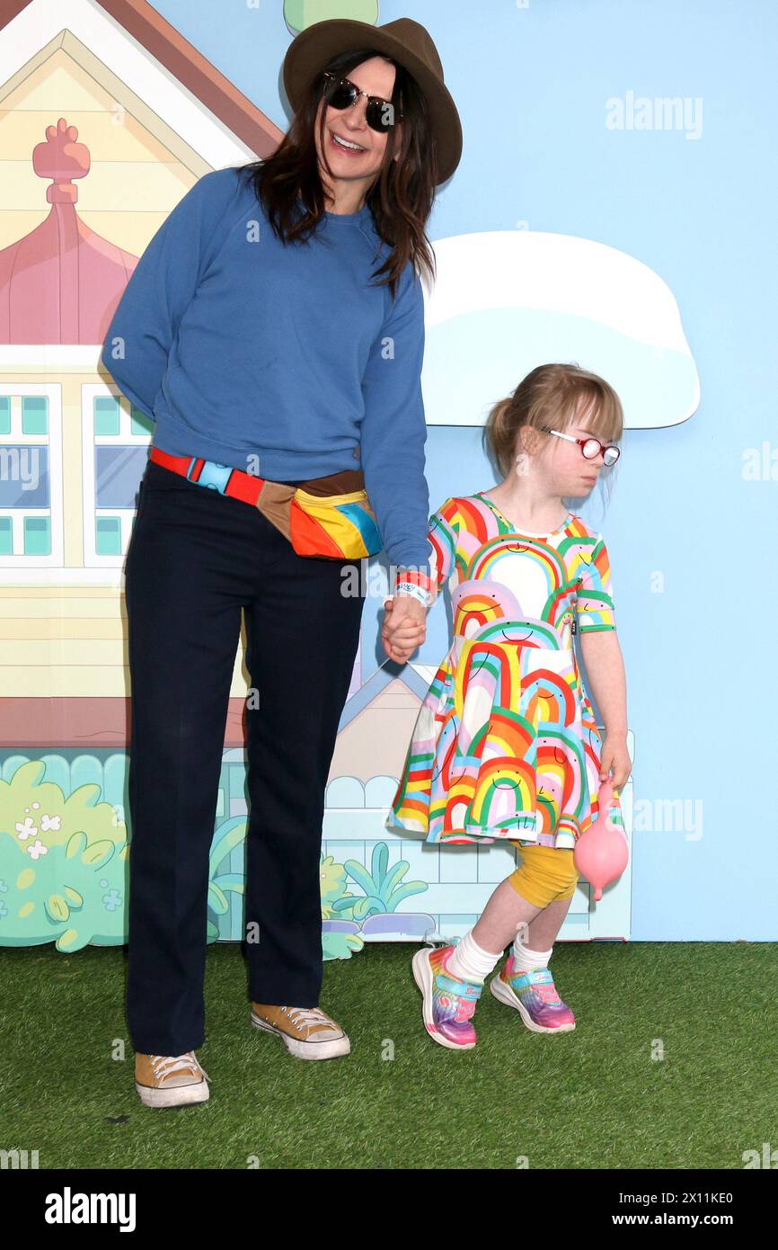 LOS ANGELES - APR 13: Caterina Scorsone, Pippa Michaela at the Bluey ...