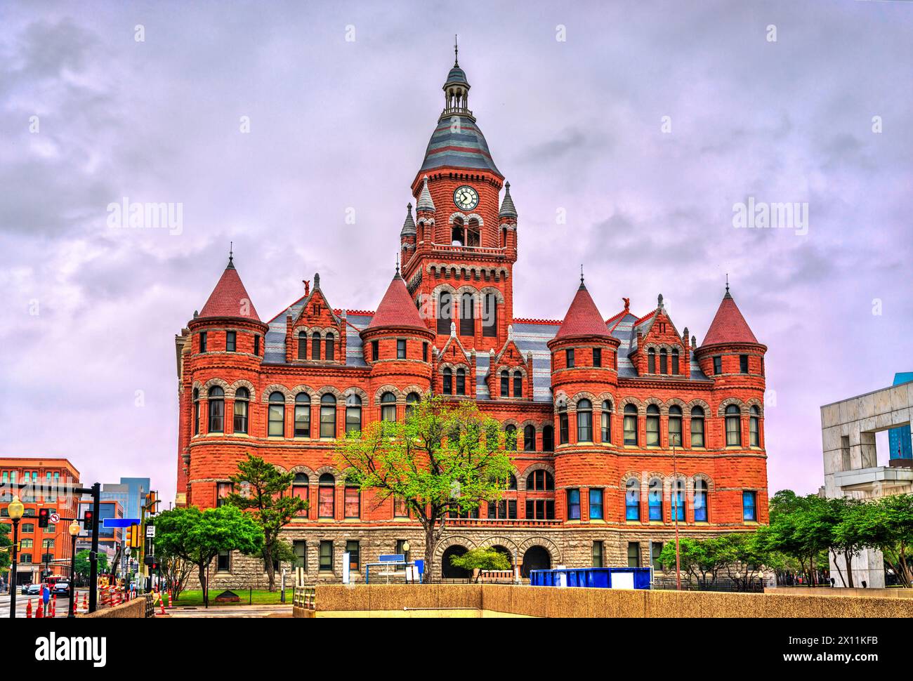 Old Red Courthouse Museum in Dallas - Texas, United States Stock Photo ...