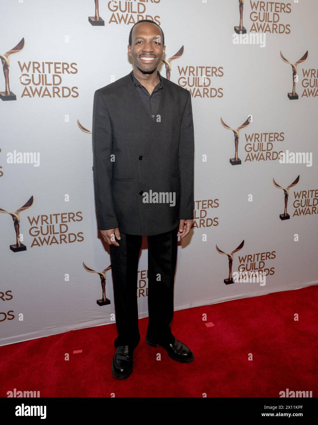 New York, USA. 14th Apr, 2024. Alex English attends the Writers Guild ...