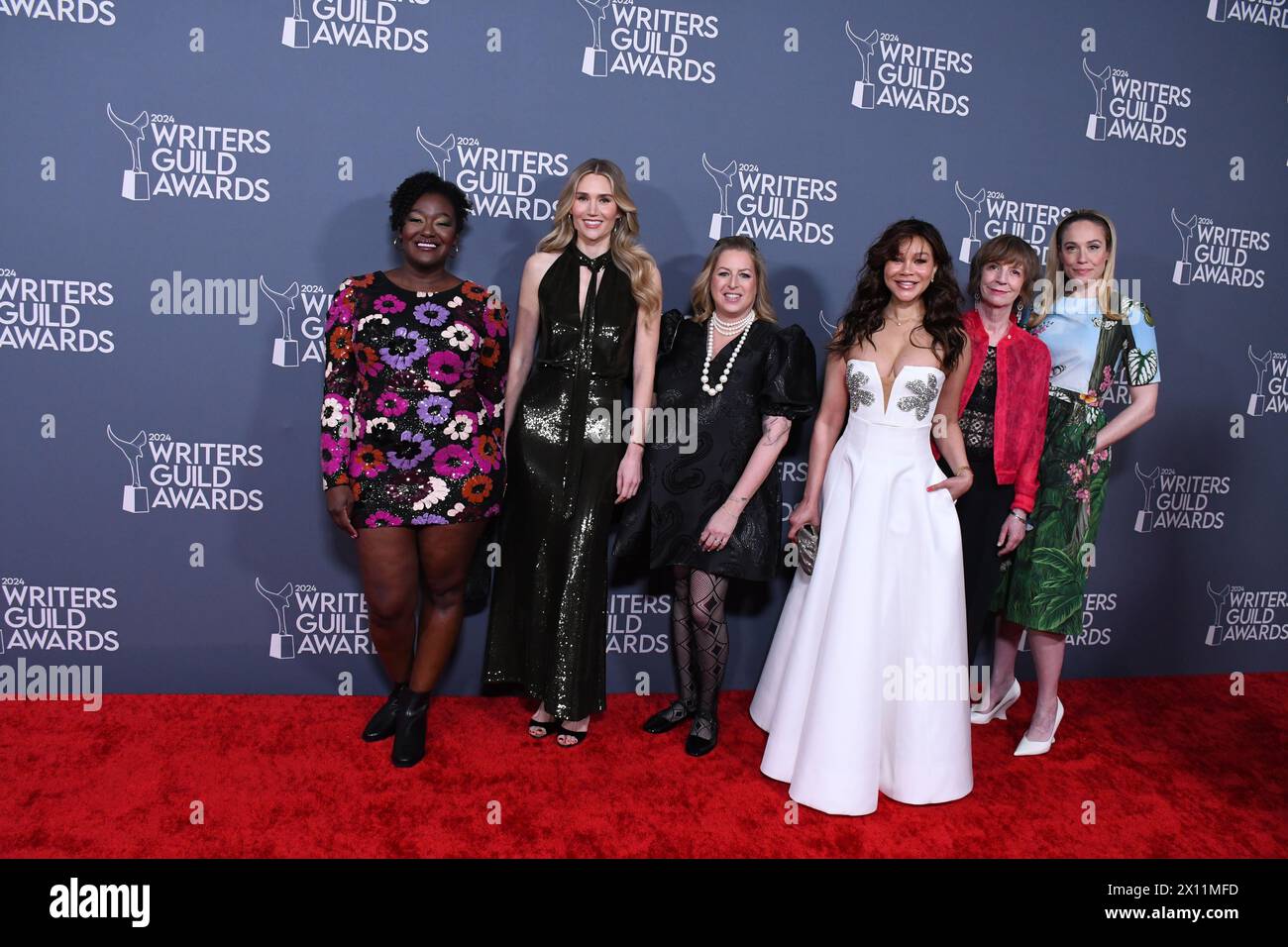 Los Angeles, California, USA 14th April 2024 (L-R) Jihan Crowther, Nora ...