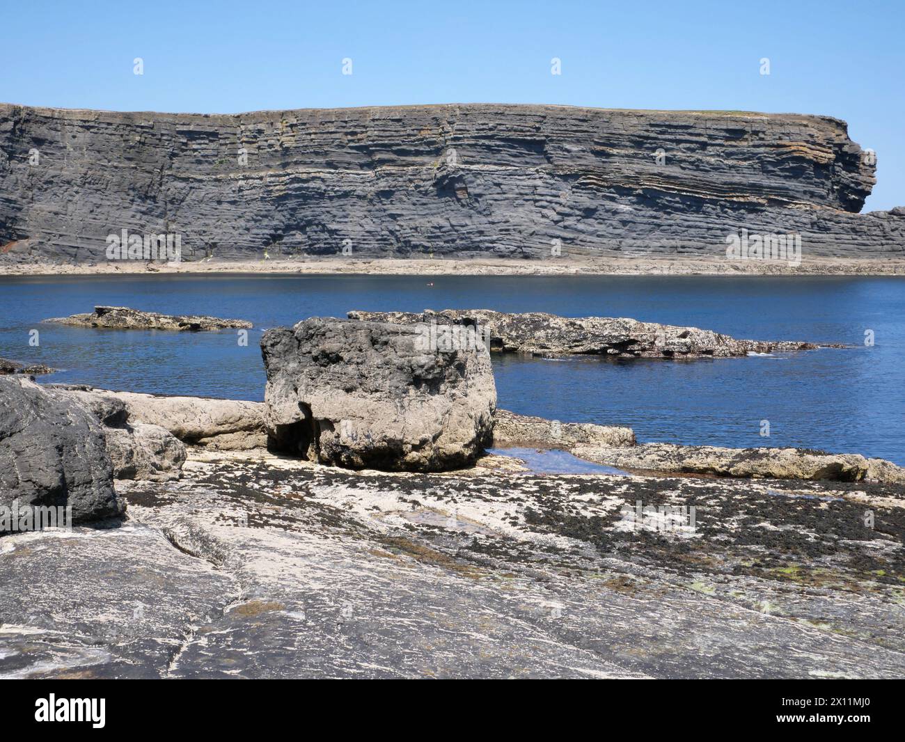 Cliffs and Atlantic ocean, clouds, rocks and laguna, beauty in nature ...