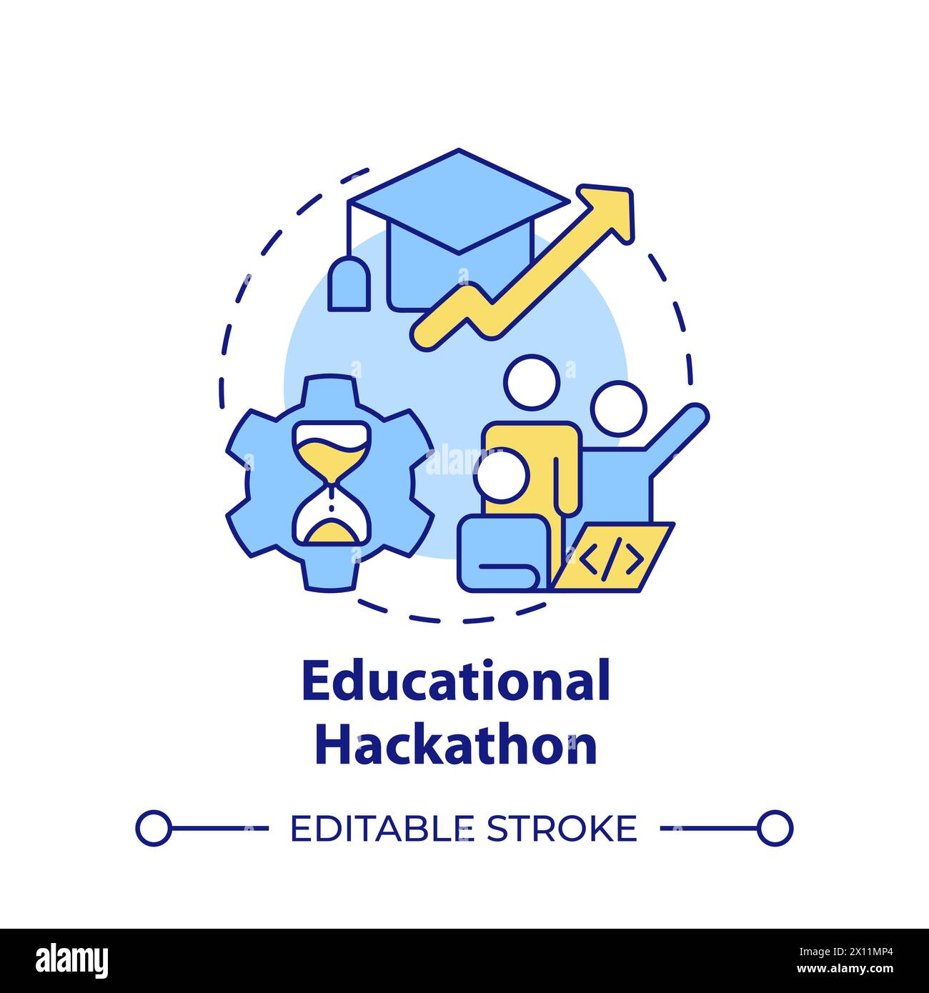 Educational hackathon multi color concept icon Stock Vector Image & Art ... Educational hackathon multi color concept icon Stock Vector Image & Art ...