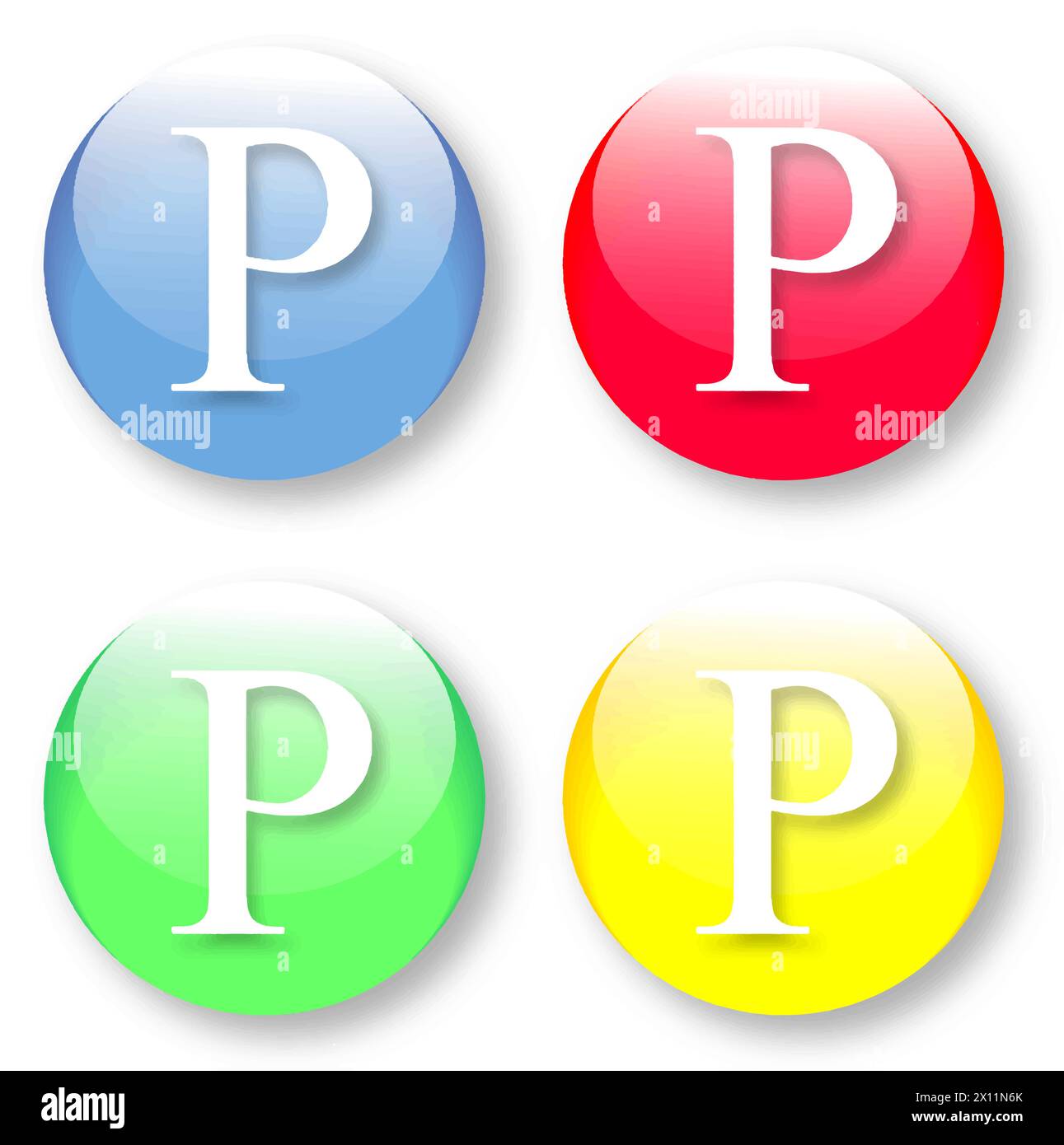 Roman alphabet letter p Stock Vector Images - Alamy
