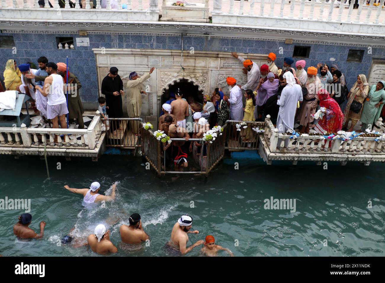 Hassan Abdal, Hassan Abdal. 14th Apr, 2024. Sikh pilgrims gather at the ...