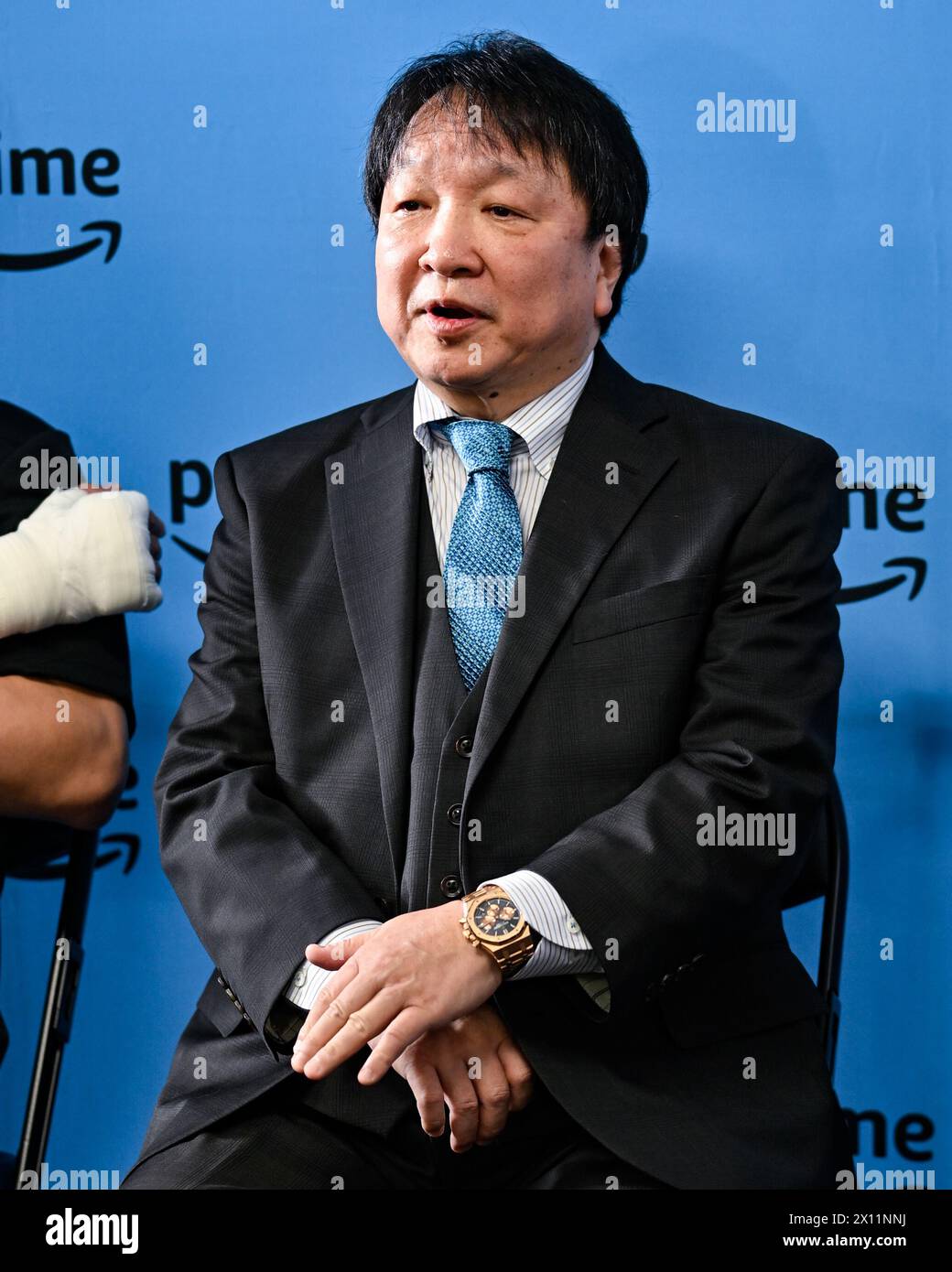 Yokohama, Kanagawa, Japan. 10th Apr, 2024. Ohashi Boxing Gym chairman ...