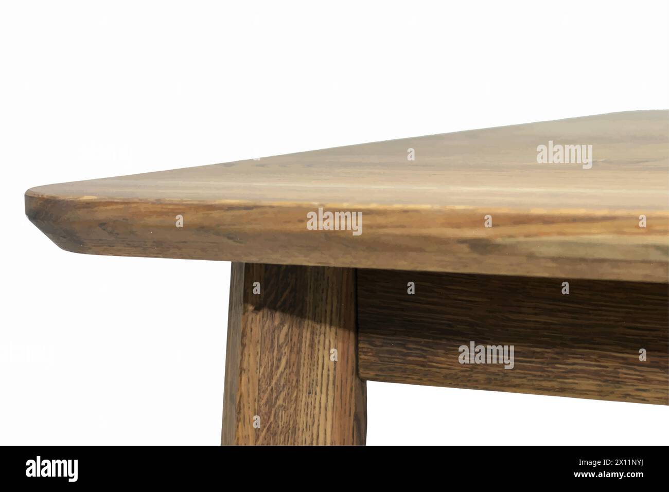 Wooden table top over white background vector illustration Stock Vector ...