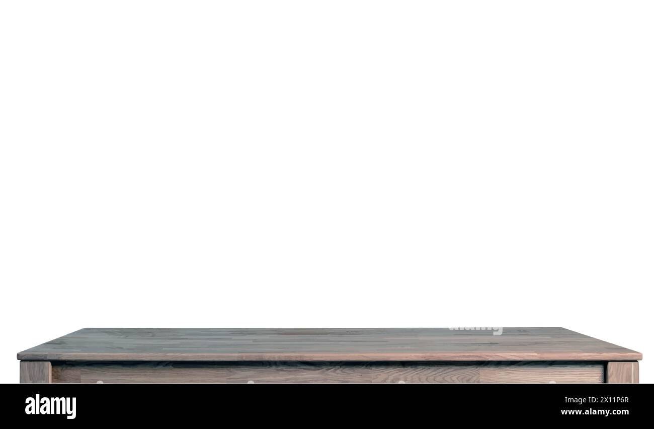 Wooden dinner table surface. Natural wood furniture close view ...