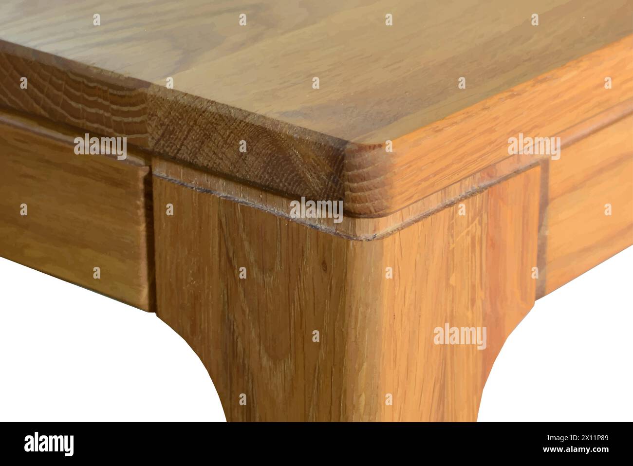 Wooden table top over white background vector illustration Stock Vector ...