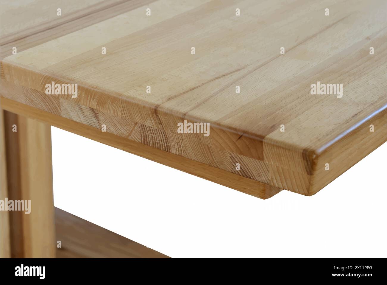 Wooden table top over white background vector illustration Stock Vector ...