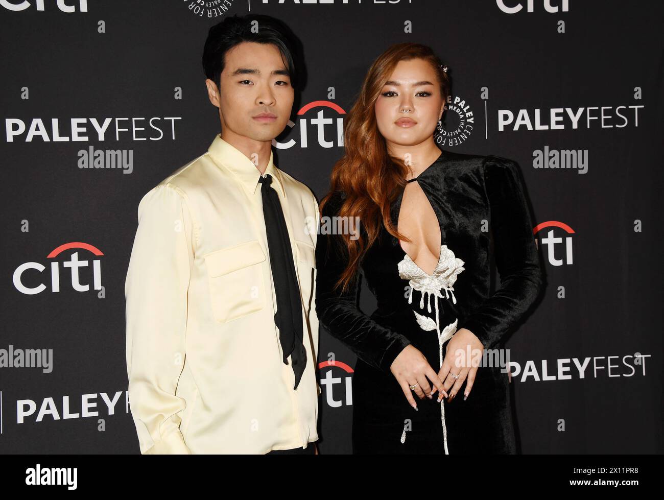 HOLLYWOOD, CALIFORNIA - APRIL 14: (L-R) Dallas Liu and Elizabeth Yu ...