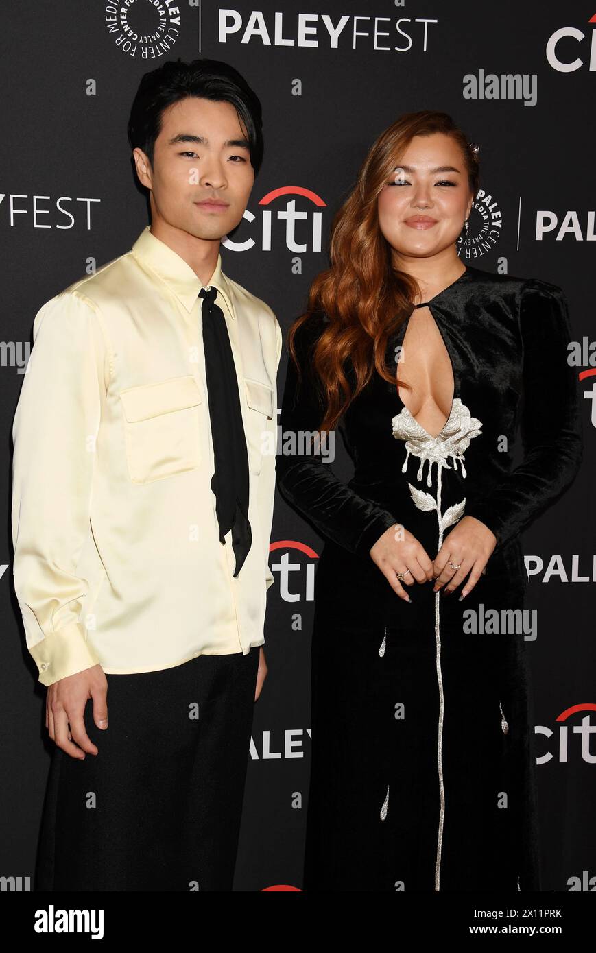 HOLLYWOOD, CALIFORNIA - APRIL 14: (L-R) Dallas Liu and Elizabeth Yu ...