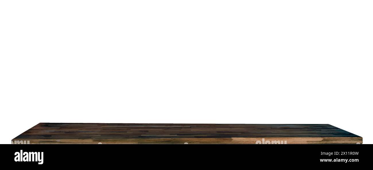 Wooden dinner table surface. Natural wood furniture close view ...