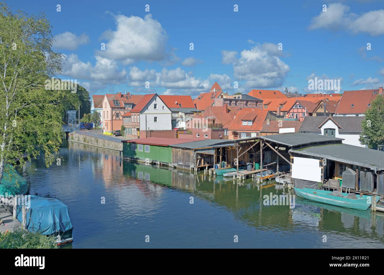 Plau am See at Lake Plauer See,Mecklenburg Lake District,Germany Stock ...