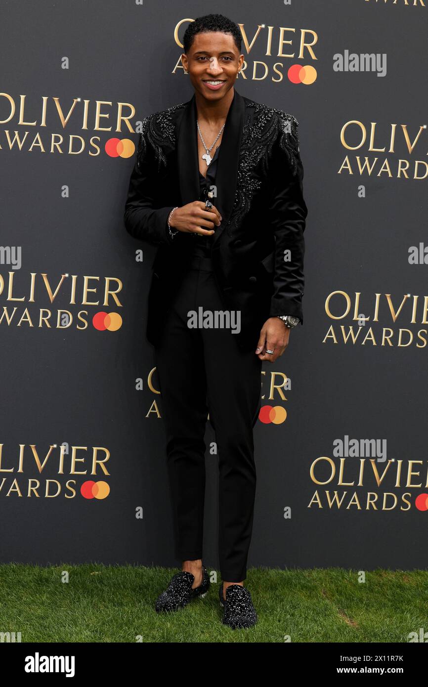 London, UK. 14th Apr, 2024. Myles Frost attends the Olivier Awards 2024 ...