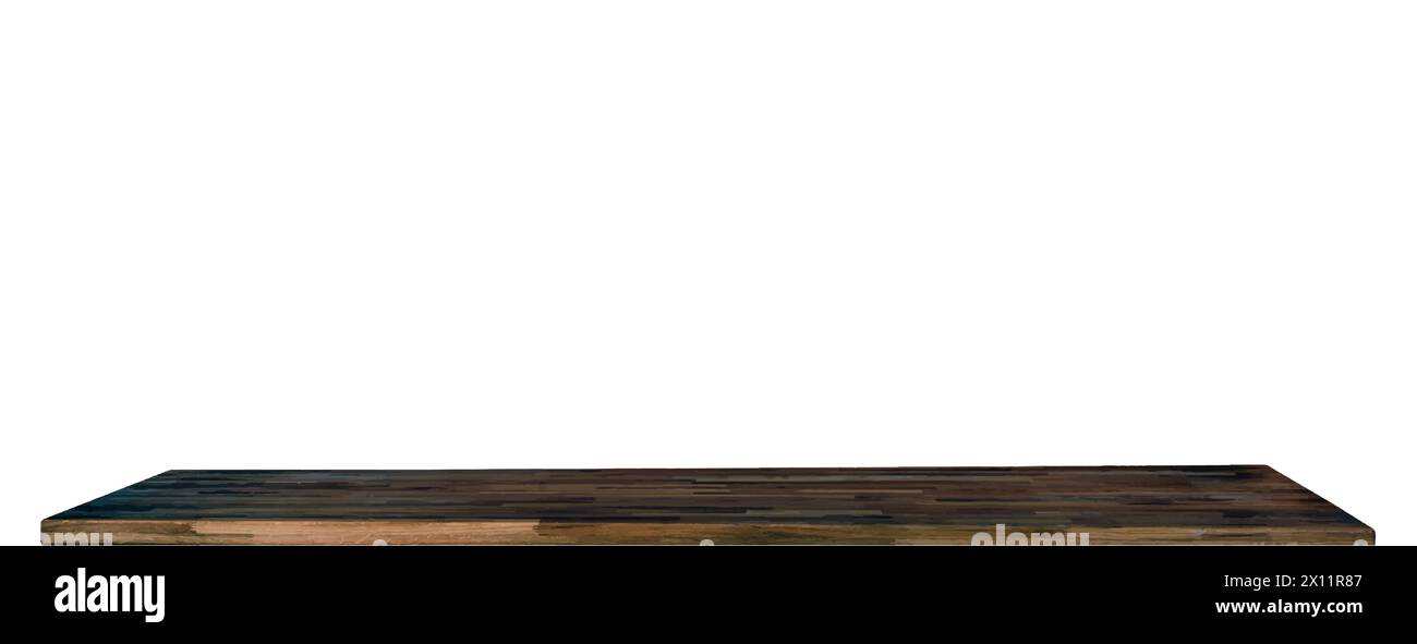 Wooden dinner table surface. Natural wood furniture close view ...