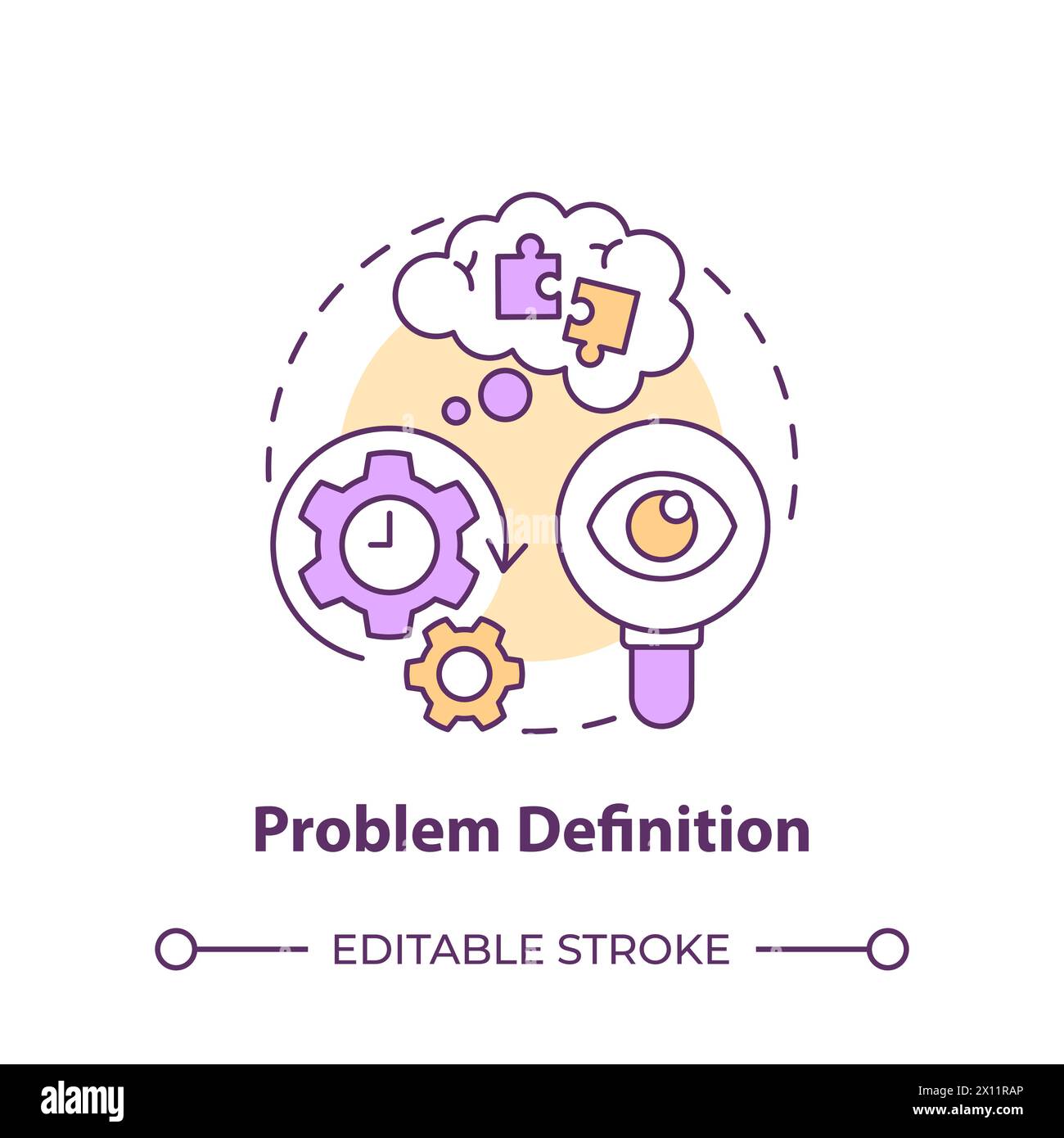 Problem Definition Multi Color Concept Icon Stock Vector Image And Art Alamy