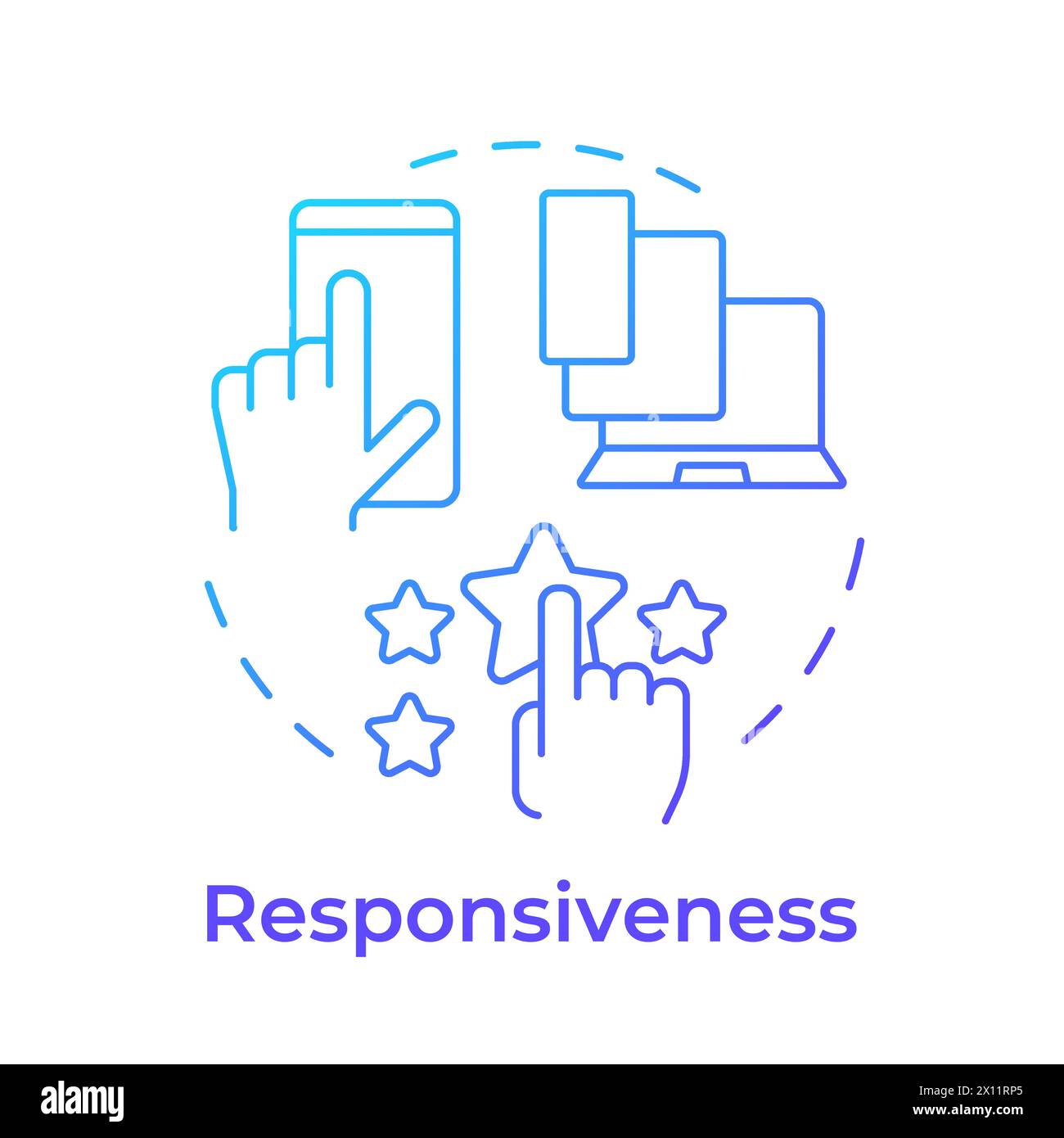 Responsiveness blue gradient concept icon Stock Vector Image & Art - Alamy Responsiveness blue gradient concept icon Stock Vector Image & Art - Alamy