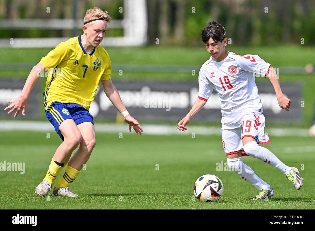 Tubize, Belgium. 13th Apr, 2024. Gazton Alexandersson (7) of Sweden and ...