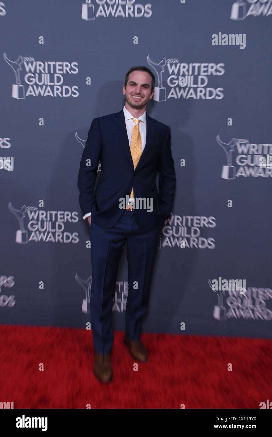 Los Angeles, California, USA 14th April 2024 Writer Jake Schnesel ...