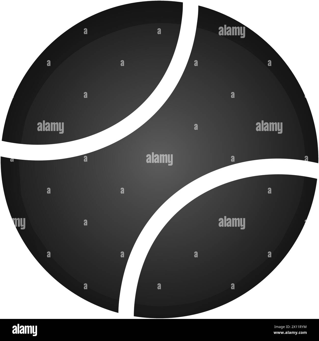 Tennis ball icon over white background vector illustration. Tennis ball ...