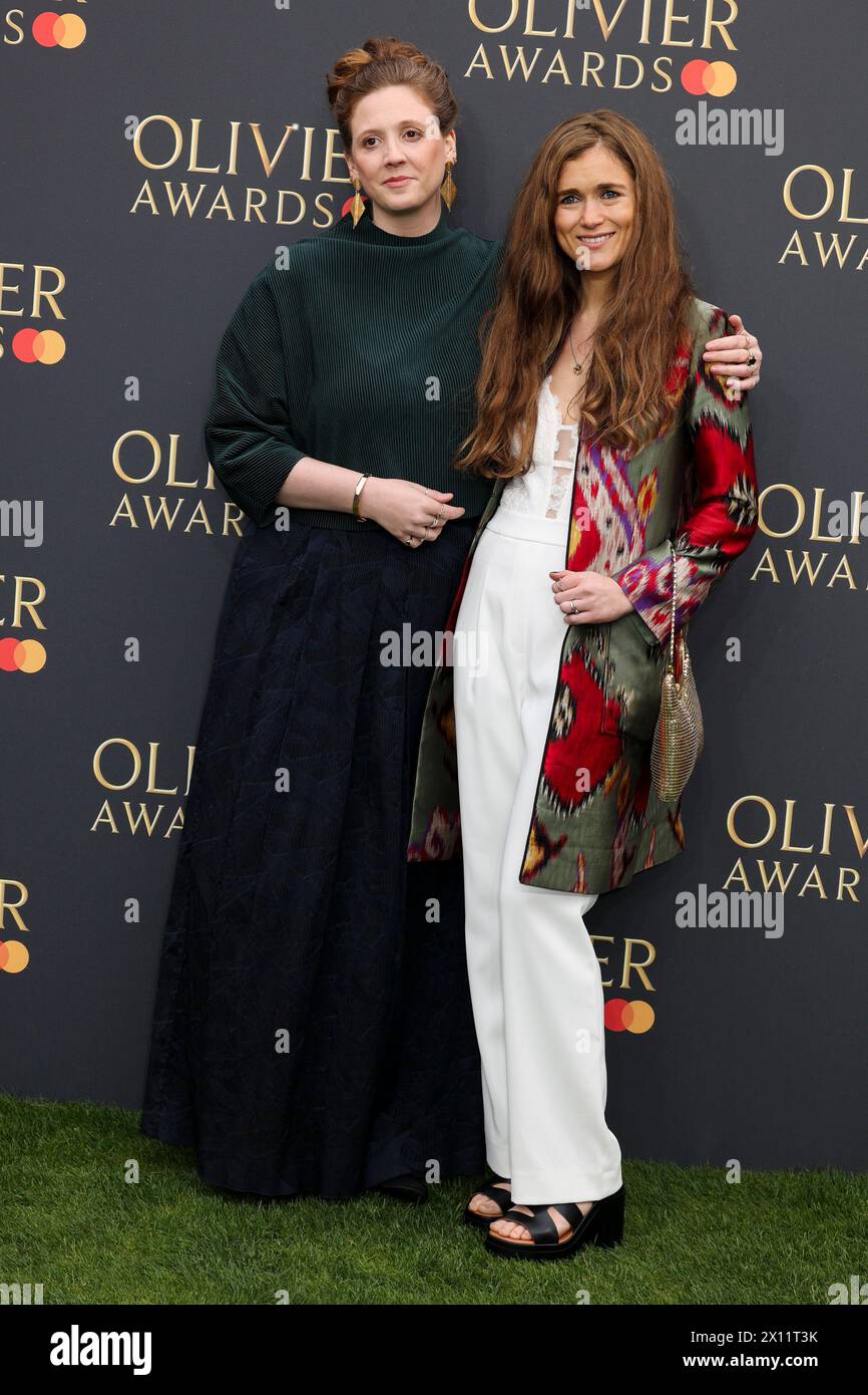 London, UK. 14th Apr, 2024. Isley Lynn and Hannah Hauer-King attend the ...