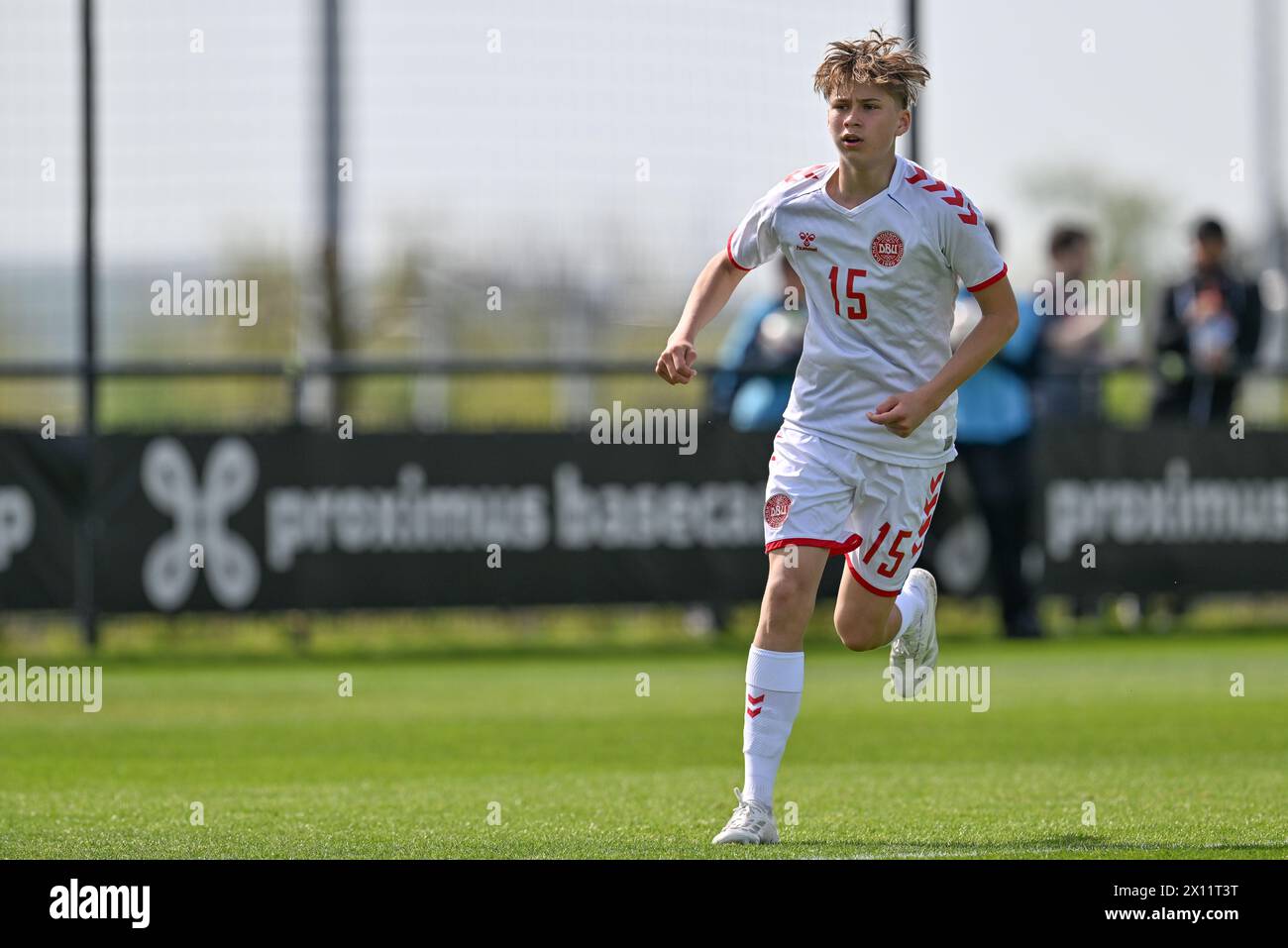 Tubize, Belgium. 13th Apr, 2024. Peter Rask (15) of Denmark pictured ...