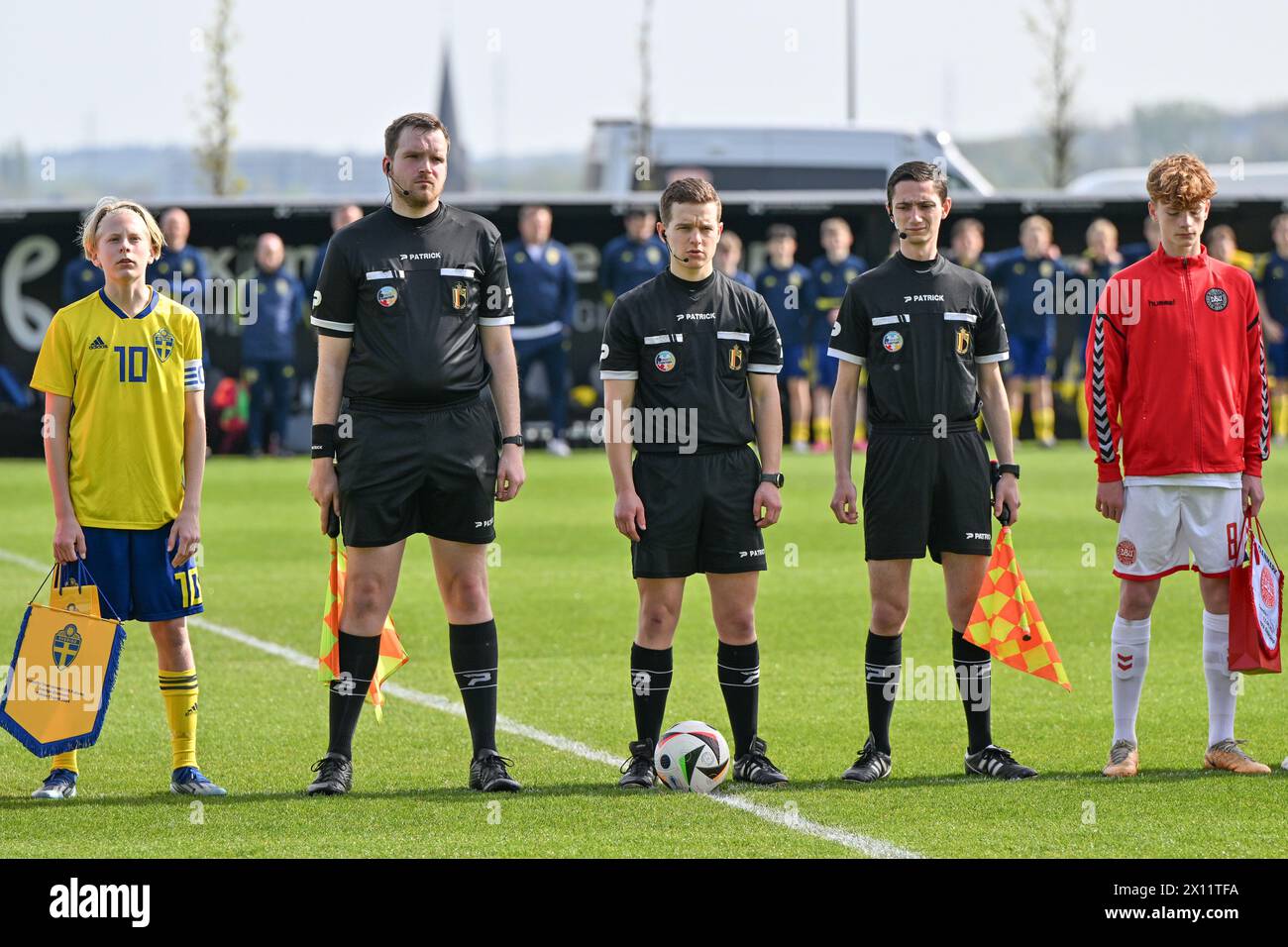 Tubize, Belgium. 13th Apr, 2024. Svante Kallof (10) of Sweden ...