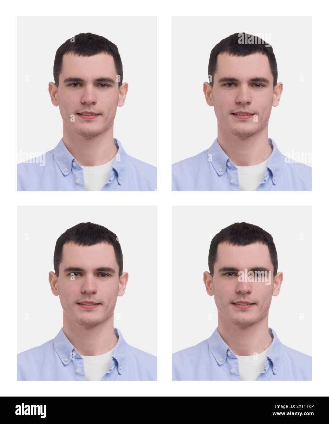 Passport photo man hi-res stock photography and images - Alamy