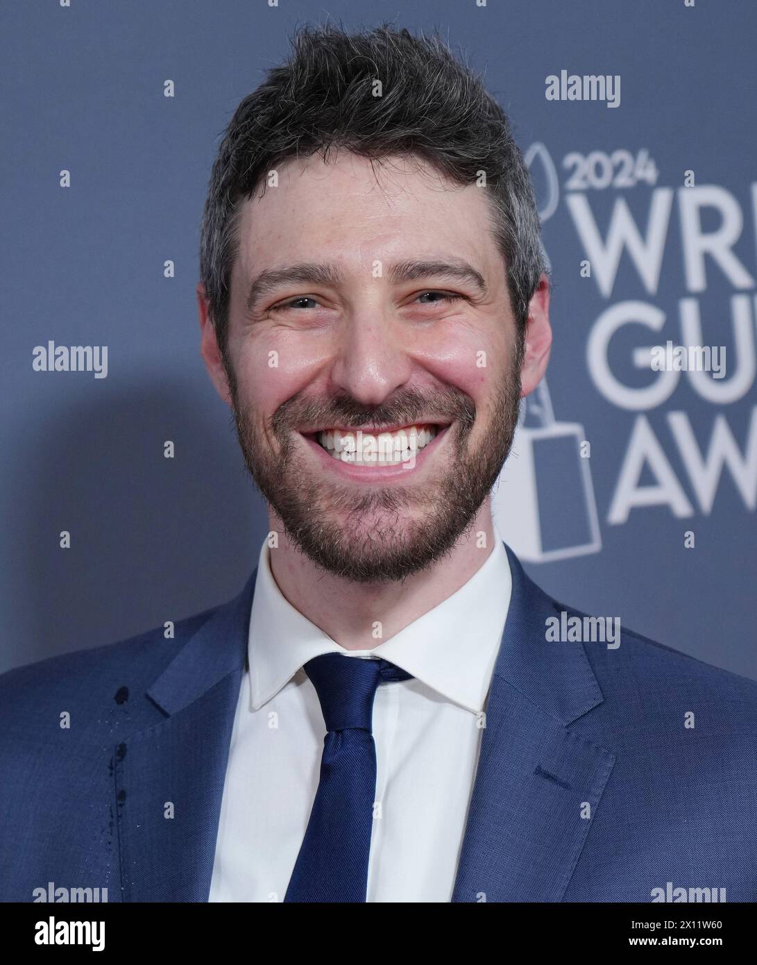 Los Angeles, USA. 14th Apr, 2024. Zack Bornstein arrives at the 2024 Writers Guild Awards Los ...