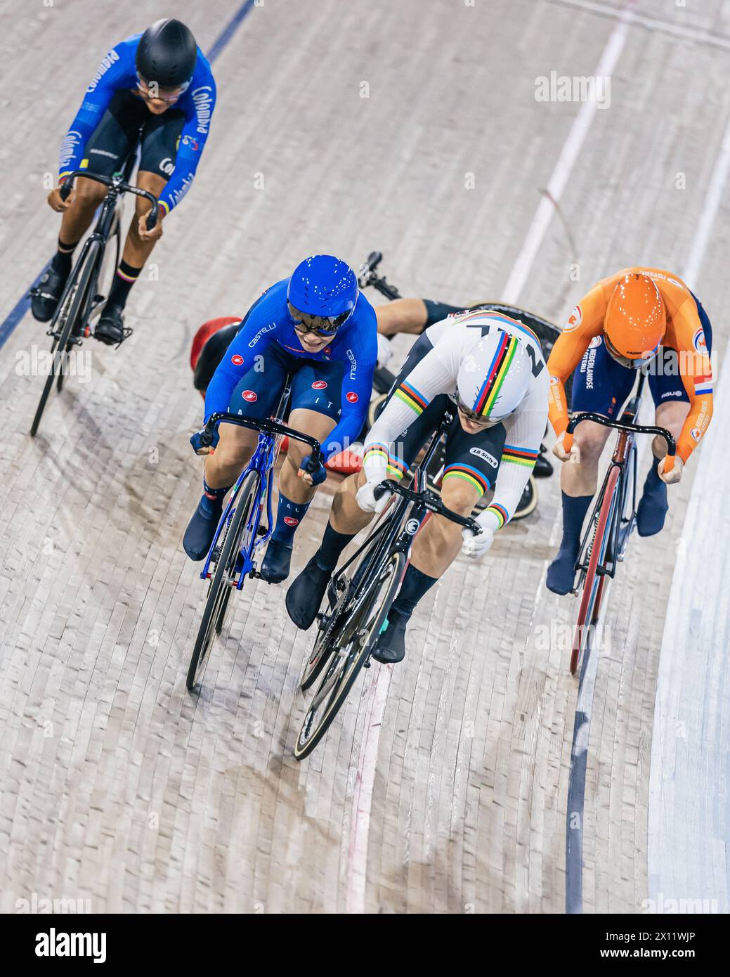 Milton, Canada. 14th Apr, 2024. Picture by Alex Whitehead/SWpix.com ...
