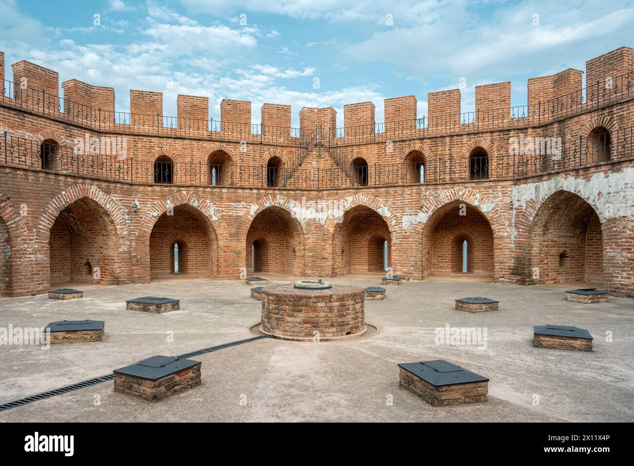 The historical Red Tower in the Alanya district of Antalya, one of the ...