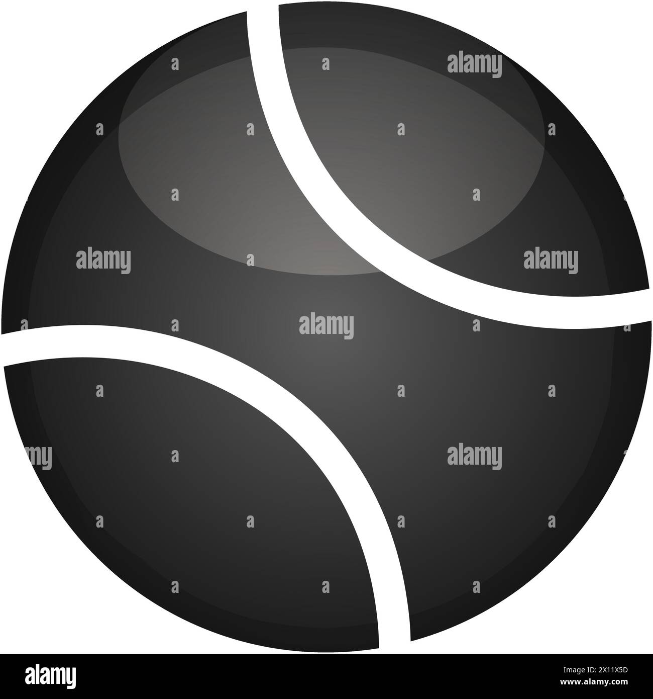 Tennis ball icon over white background vector illustration. Tennis ball ...