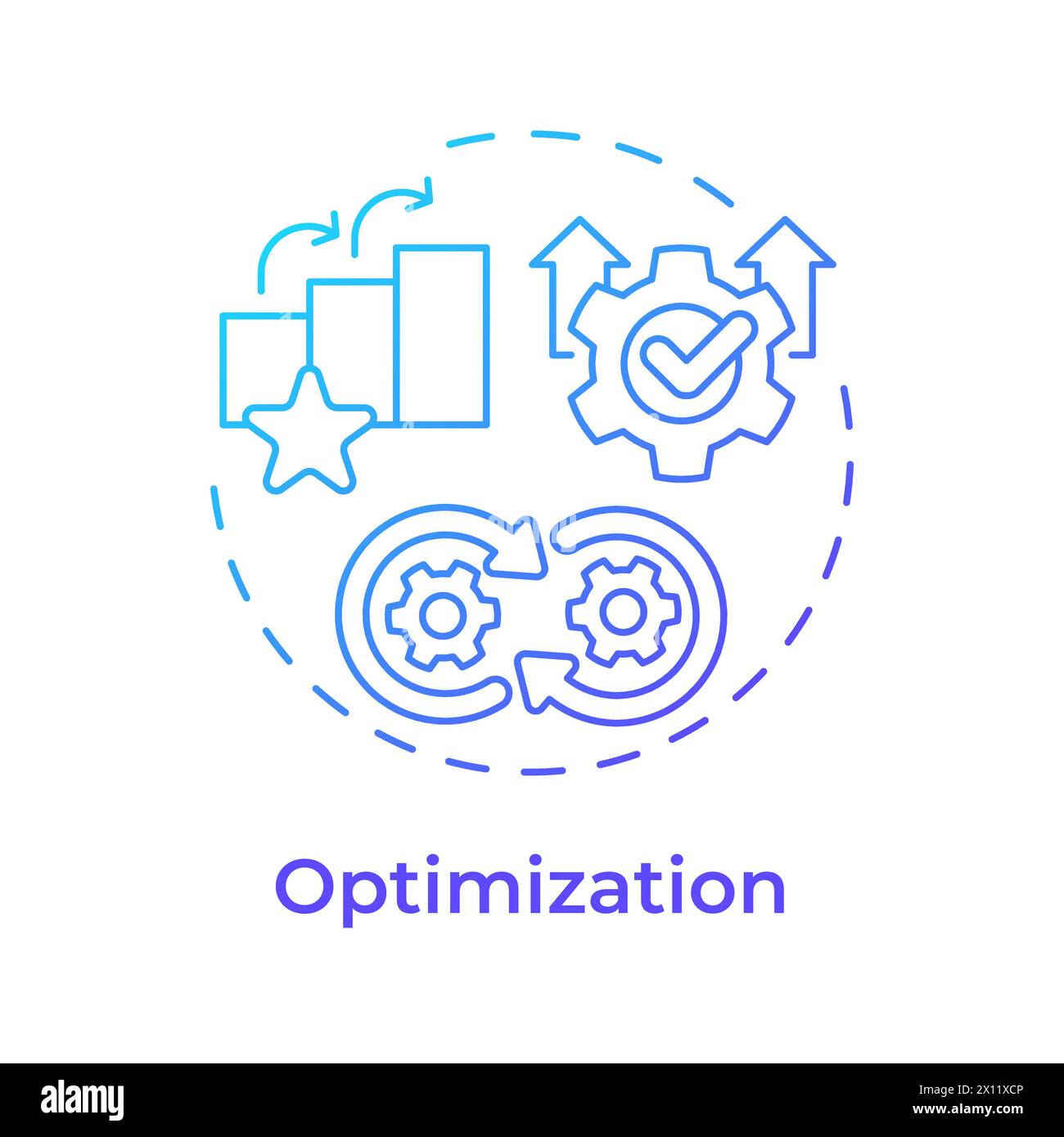 Business process management optimization blue gradient concept icon ... Business process management optimization blue gradient concept icon ...