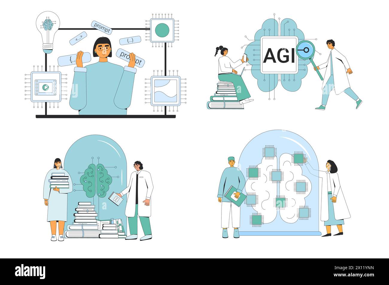 Input hypothesis Stock Vector Images - Alamy