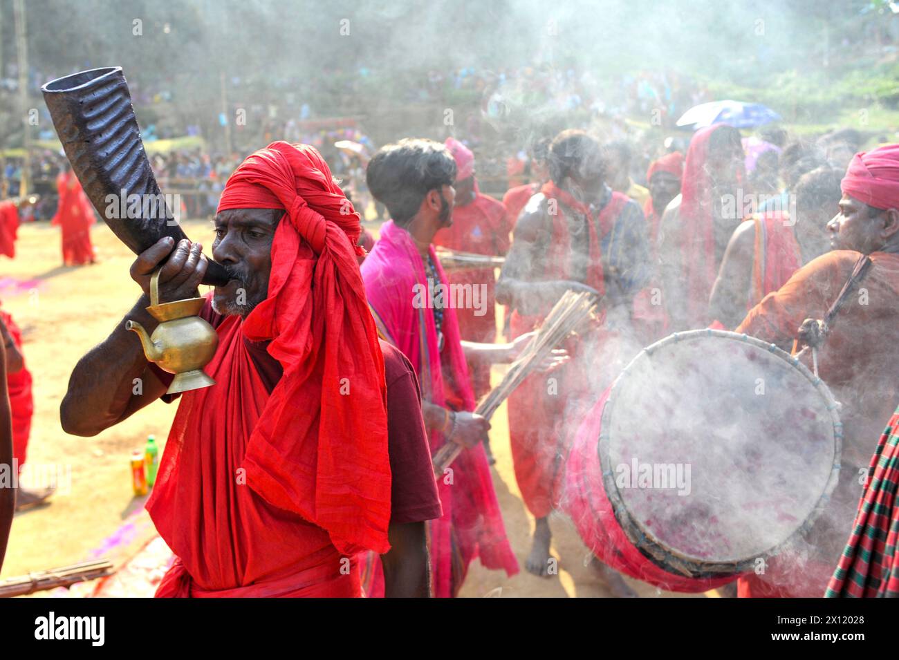 Non Exclusive: April 13, 2024, Sylhet, Bangladesh: Devotees perform ...