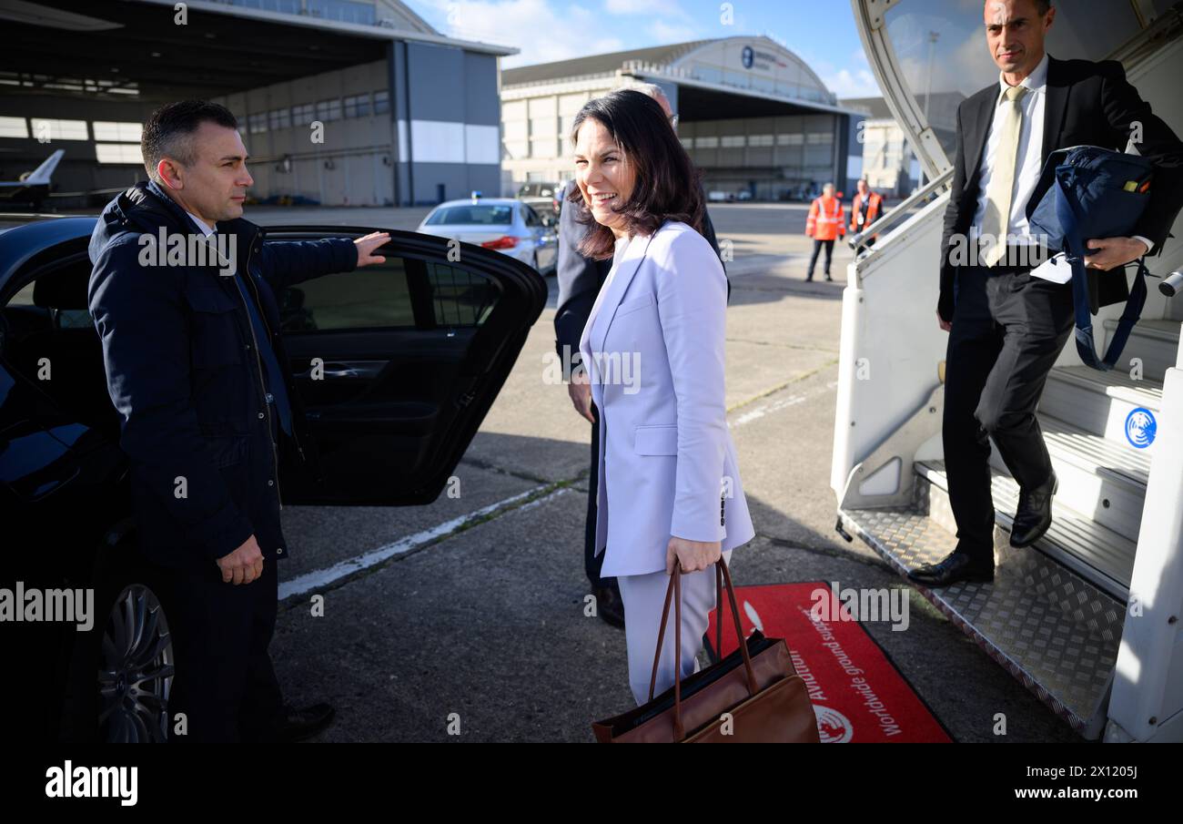 Paris, France. 15th Apr, 2024. Annalena Baerbock (Alliance 90/The ...