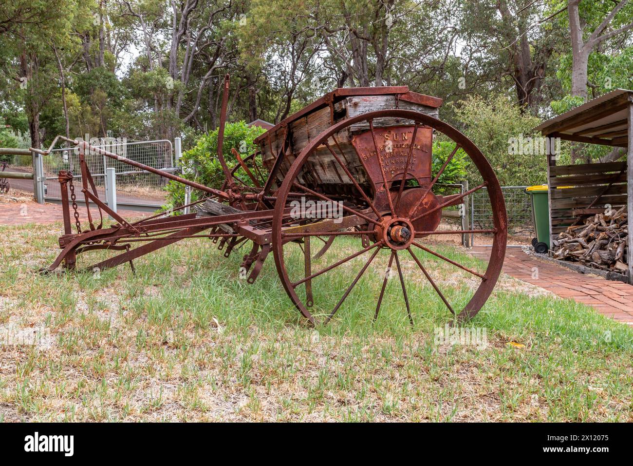 Old seed drill hi-res stock photography and images - Alamy