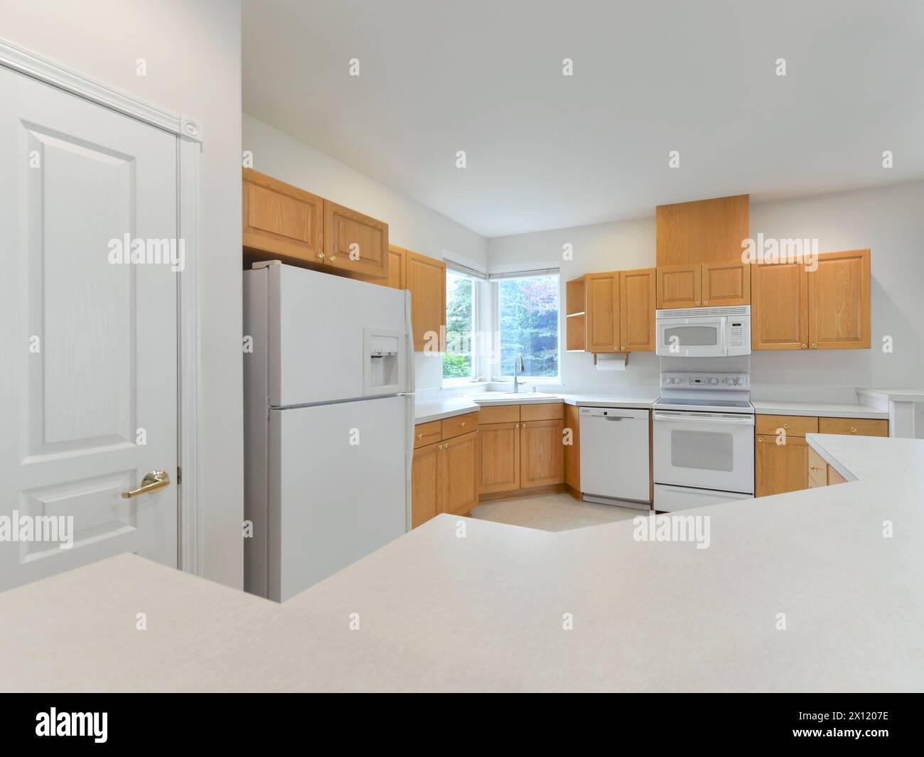 Modern residential kitchen interior Stock Photo - Alamy