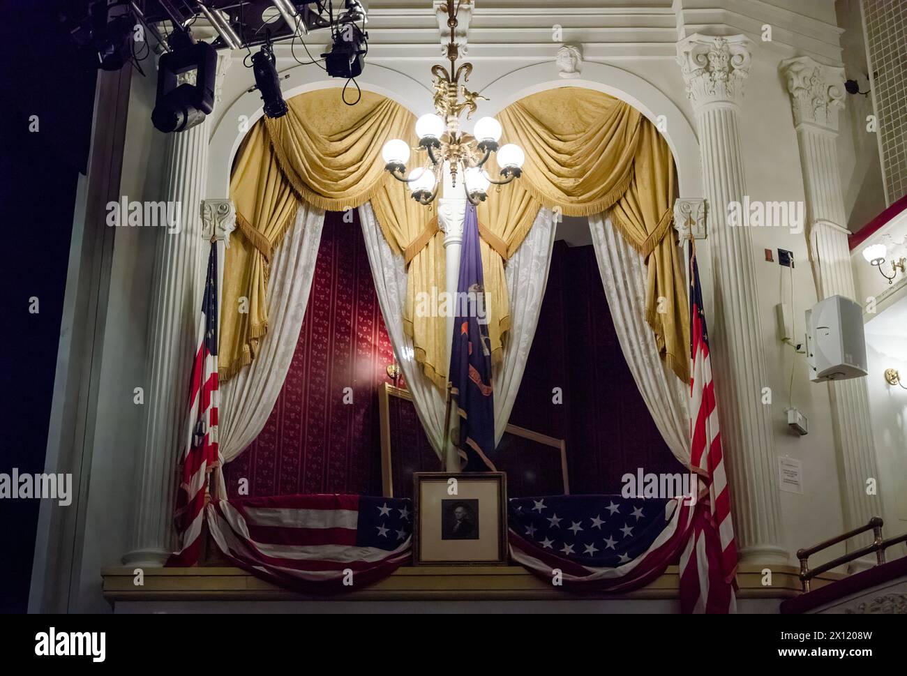 The Booth Location of the assassination of Abraham Lincoln at Ford's ...
