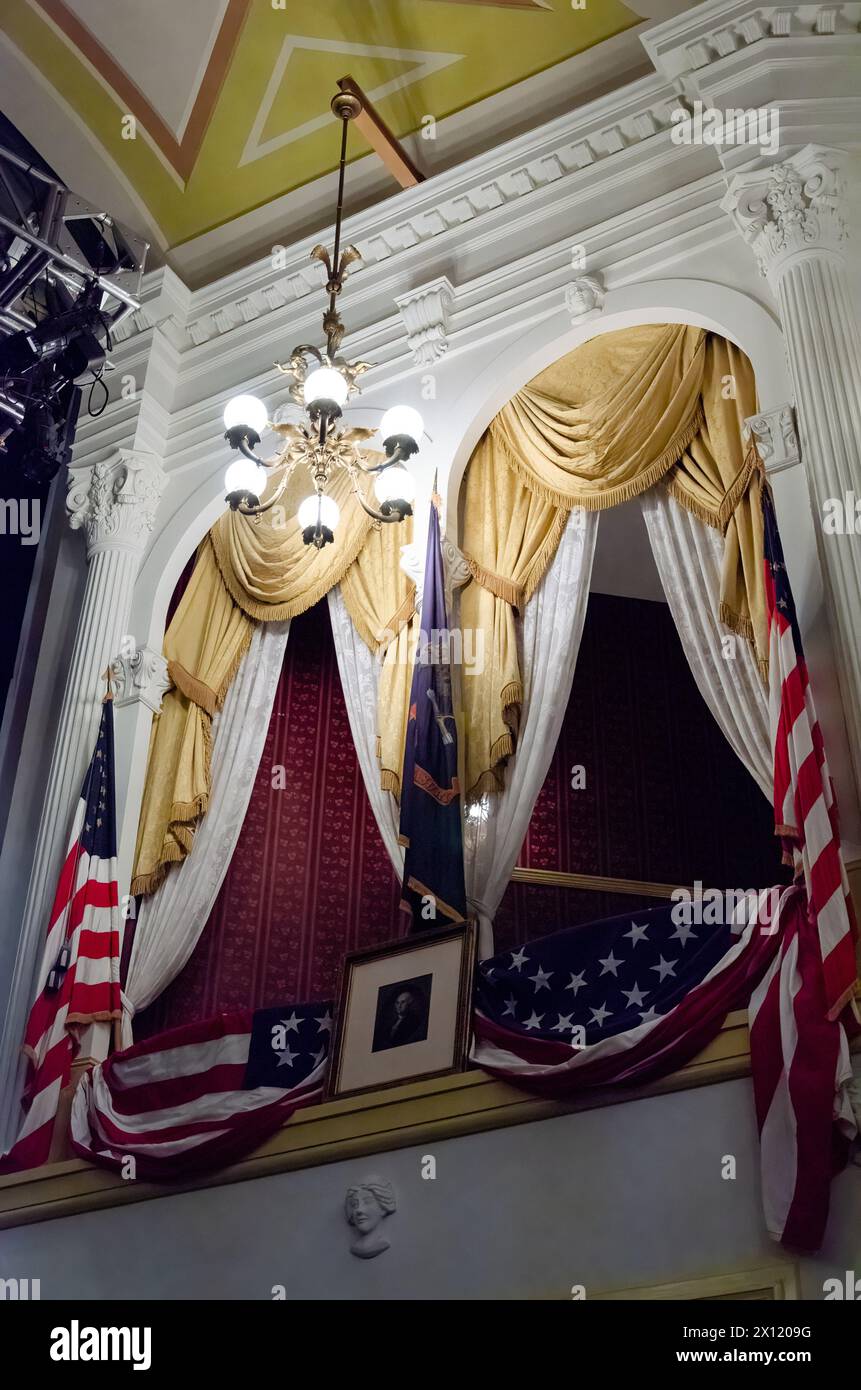 The Booth Location of the assassination of Abraham Lincoln at Ford's ...