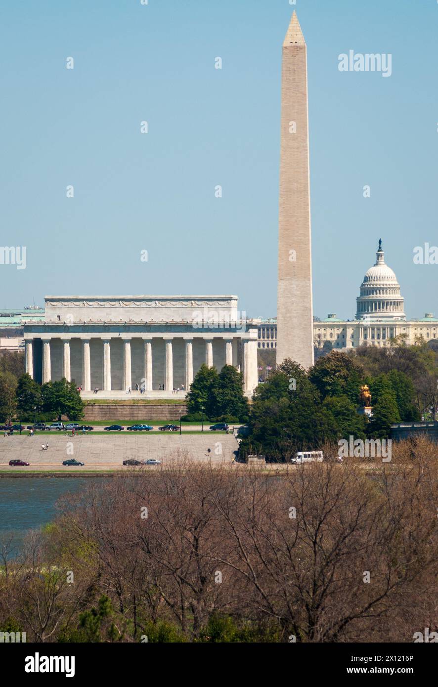 The Washington Monument and the Capitol Building on the Mall of ...