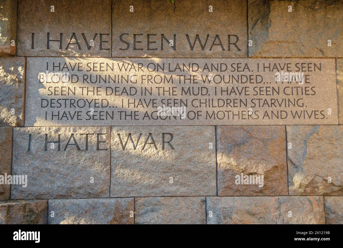 Franklin Delano Roosevelt Memorial, Presidential memorial in Washington ...