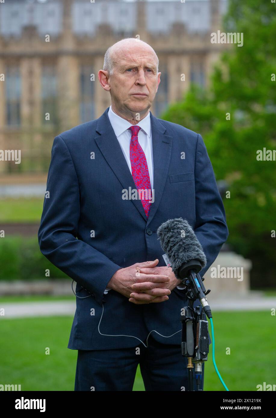 London, England, UK. 15th Apr, 2024. Shadow Defence Secretary JOHN ...