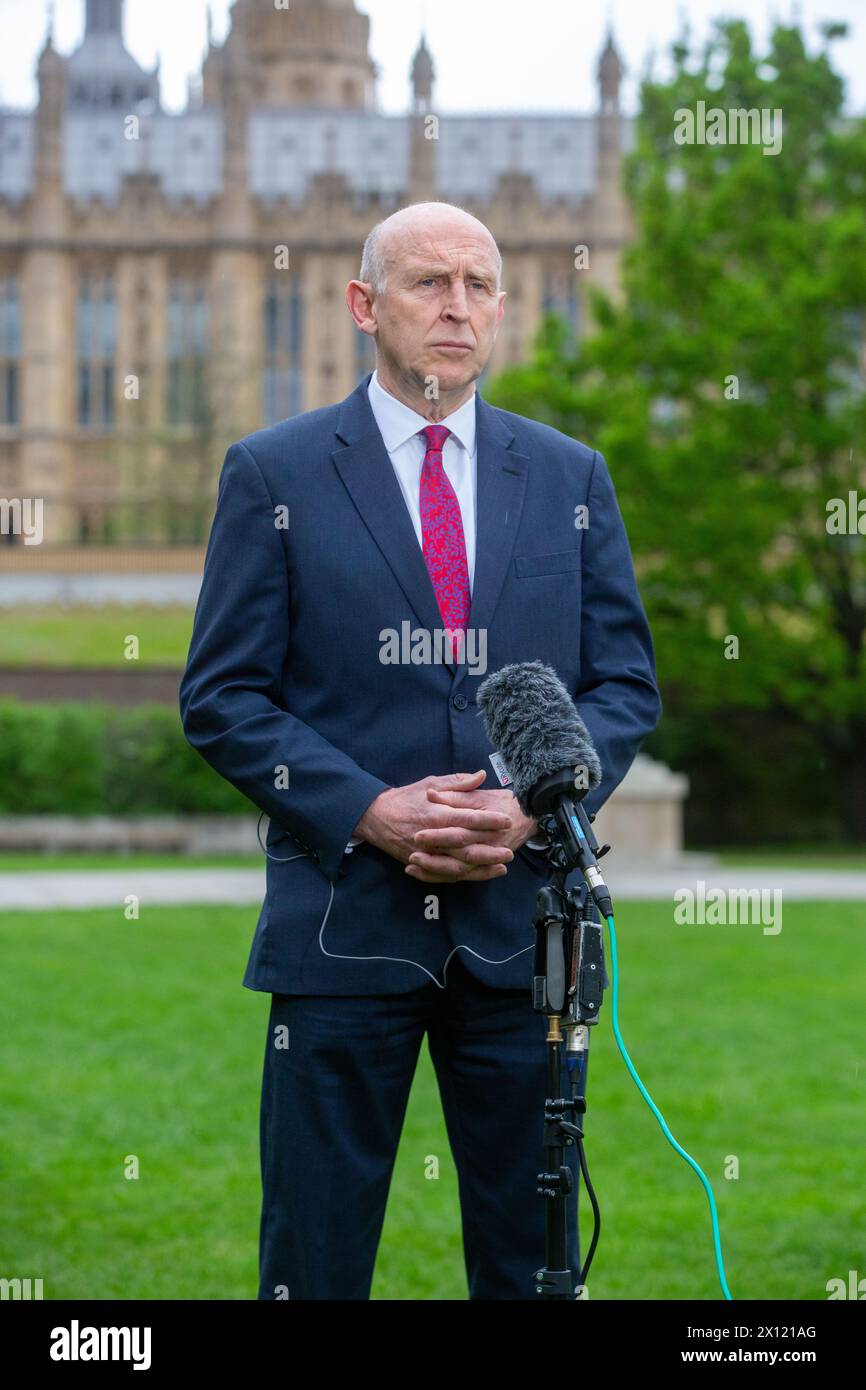 London, England, UK. 15th Apr, 2024. Shadow Defence Secretary JOHN ...