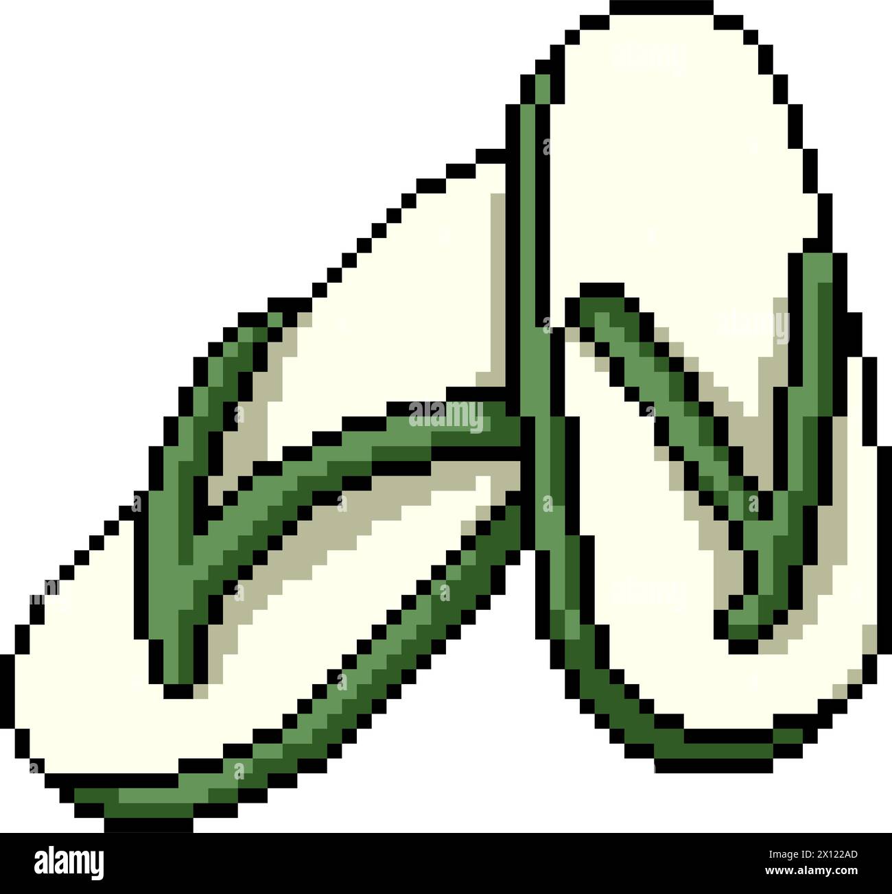 pixel art of green flip flops isolated background Stock Vector Image ... pixel art of green flip flops isolated background Stock Vector Image ...